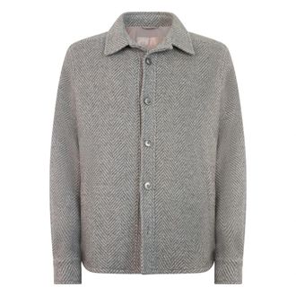 Herno Overshirt mit Kn&ouml;pfen - - Jackets - Herren - Grau - 4XL