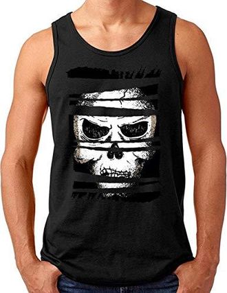 OM3 Dark-Skull D&eacute;bardeur pour homme Motif cr&acirc;ne Graphic Design Art S &agrave; 4XL, Noir, XL