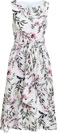 Gina Bacconi Floral Printed Dress Robe de Cocktail, Multicolore, 36 Femme