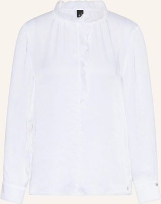 Marc Cain Blusenshirt Mit Volants weiss