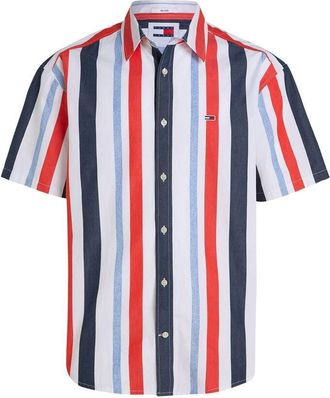 Tommy Jeans Herren Hemd Relaxed Fit Kurzarm