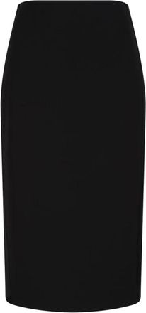 Elisabetta Franchi Femme, Jupes, Noir, Taille: 38 FR Jupe l&eacute;g&egrave;re en cr&ecirc;pe avec bandes satin&eacute;es