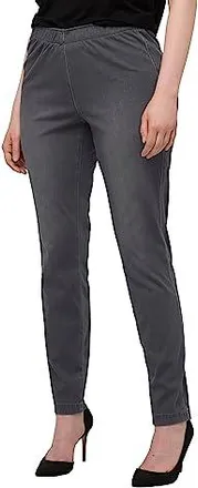 Ulla Popken Jean en Jersey Pantalons, Mélange de Gris Clair, 38W / 32L Femme