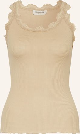 Rosemunde Seidentop Babette Mit Spitze beige