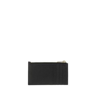 Saint Laurent Womens Black Calf Leather Bos Taurus Wallet