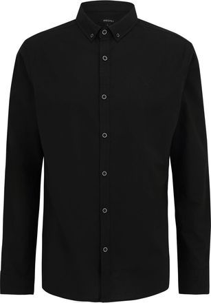 Iriedaily Herren Shirt Samuel LS Bio-Baumwolle Slim Fit M Uni Black