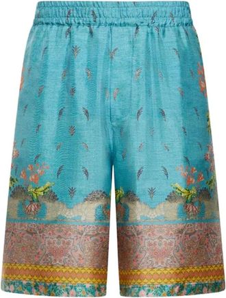 Pierre-Louis Mascia Femme, Shorts, Multicolore, Taille: 42 FR Aloe Printed Shorts