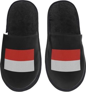 Generic Unisex Pantoufles Drapeau de la Pologne Accueil Slippers &eacute;l&eacute;gant Chaussons en Peluche pour Femme Int&eacute;rieur Ext&eacute;rieur M