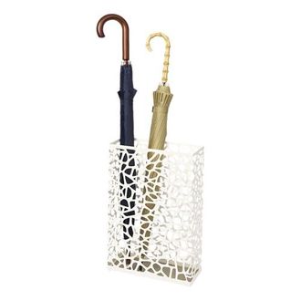 Yamazaki Tableware 6323 NEST Porte Parapluie Rectangulaire, blanc, acier, design minimaliste, 30 x 12 x 45 cm (LxPxH)