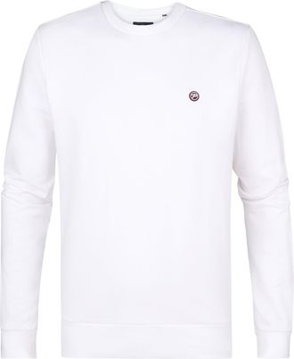 Petrol Industries Herren Sweatshirt - Regular Fit - Rundhalsausschnitt - Pullover - Herrenbekleidung - Wei&szlig; - XXXL