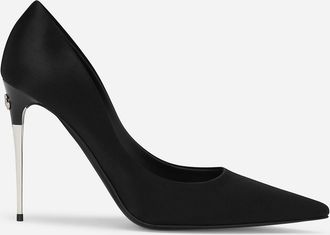 Dolce & Gabbana Pumps Aus Satin - Frau Pumps Und Slingbacks Schwarz Viskose 38.5