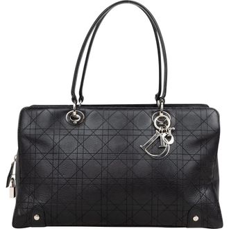 Dior Crossbody Bags - Christian Dior Stitching Leather Cannage Handbag - Gr. unisize - in Schwarz - f&uuml;r Damen