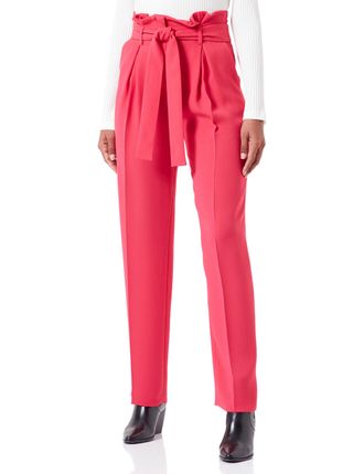 HUGO BOSS Womens Hobana Pants, Dark Pink658, 36