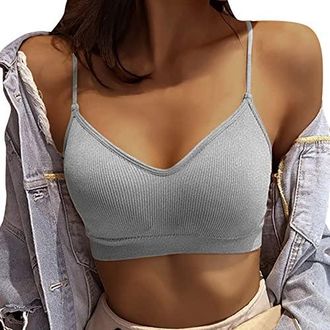 Generic D&eacute;bardeur Femme Maillot De Corps Camisole Sexy &agrave; Bretelles Spaghetti avec Garniture en Dentelle Contrastante pour Femmes Parfaite pour Les Tenues de R