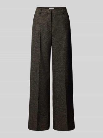 Rich & Royal Cropped Wide Leg Hose aus Woll-Viskose-Mix