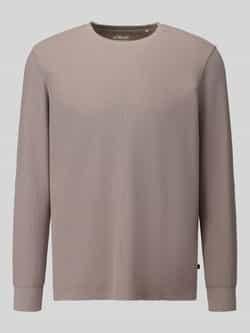 s.Oliver Red Label Regular Fit Langarmshirt aus reiner Baumwolle