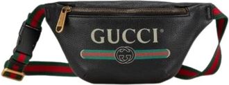 Gucci Sac banane logo Pre-owned - Femme - Pre-owned - Noir - Taille: ONE Size