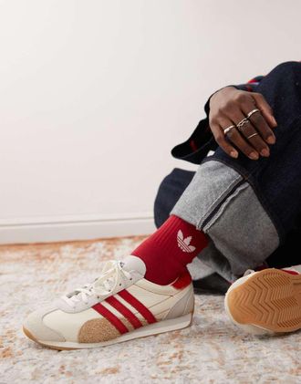 adidas Originals Country OG - Baskets - Blanc et rouge