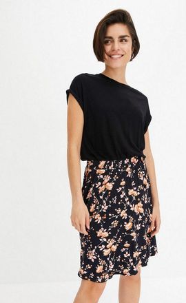 Bonprix Midikleid f&uuml;r femininen Look, Jerseykleid, aus Viskose-Mix, bequeme Passform