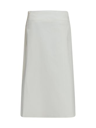 Rier Womens Bonded Cotton Skirt White Wr