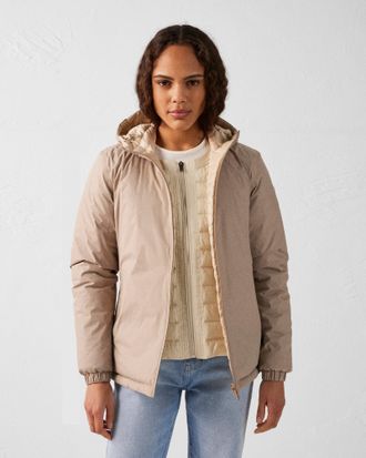 Jott Doudoune r&eacute;versible &agrave; capuche Ultralight Beige/Sable Bangkok 2.0 - Taille XXL
