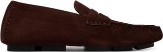 Calvin Klein Mokassins Square Driver Suede HW0HW02844 Dunkelrot