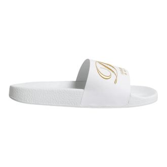 Dolce & Gabbana Slides Slip-on Sandalen - - Shoes - Herren - Wei&szlig; - 39 EU