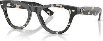 Ray-Ban Skyler Optics Tortoise Grau Fassung Klar Glas Polarisiert 50-20