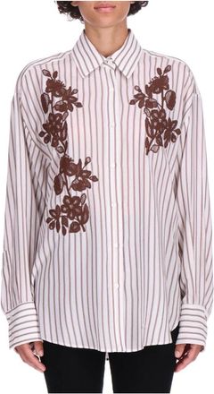 Ermanno Scervino Femme, Blouses et Chemises, Multicolore, Taille: 38 FR Chemise Ray&eacute;e