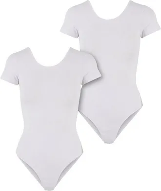 Urban Classics T-Shirt Urban Classics Ladies Organic Stretch Jersey 2-Pack (1-tlg)