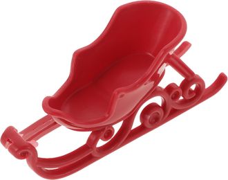 Angoily Plastik Weihnachtsschlitten Miniatur Modell Tischdeko mit Weihnachtsschlitten S&uuml;&szlig;igkeitenhalter f&uuml;r Weihnachtsdeko