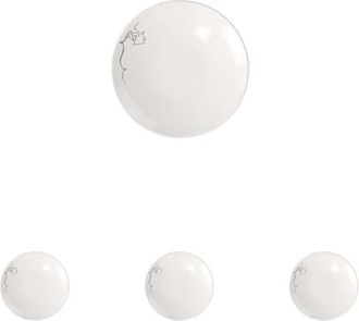 Villeroy & Boch Statement Fr&uuml;hst&uuml;cks-/ Dessertteller Wei&szlig;, Schwarz, Sp&uuml;lmaschinenfest, Mikrowellensicher, Teller, Essteller, Porzellan, Geschirr, Premium Porcelain (P