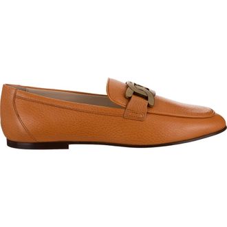 Tod's Kettenleder Mocins - - Shoes - Damen - Orange - 40 EU