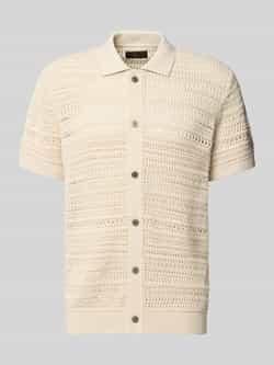 Premium by Jack & Jones Modern Fit Freizeithemd in Strick-Optik mit Knopfleiste