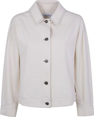 Max Mara Femme, Vestes, Beige, Taille: L Mxpnettare Denim Jersey Jacket