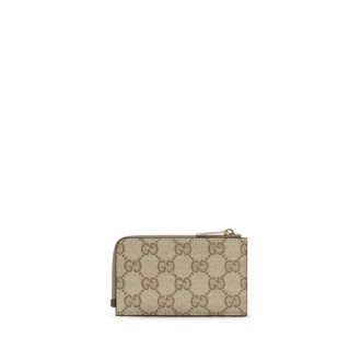 Gucci GG Coated Canvas Wallet - Beige