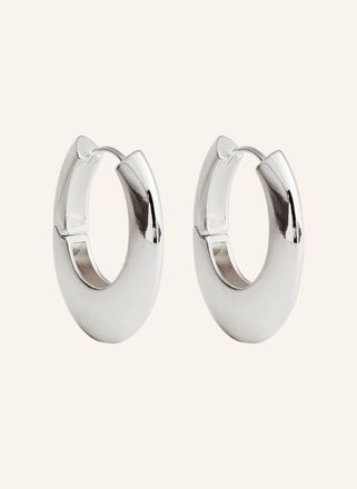 Pompidou Creolen Maxi Pebbles Hoops By Glambou silber