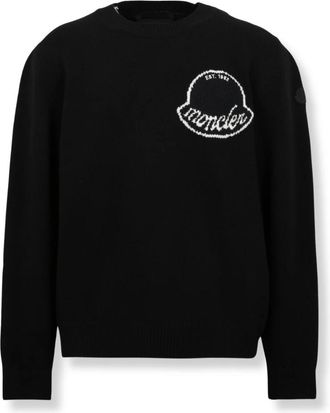 Moncler Homme, Pulls, Noir, Taille: 2XL Maille Ras du Cou