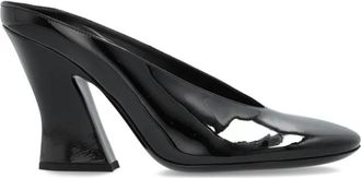 Givenchy Sandalen - Glossy Black Leather Sandals - Gr. 37,5 (EU) - in Schwarz - f&uuml;r Damen