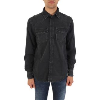 Karl Lagerfeld Denim Hemd - - Shirts - Herren - Schwarzk - S