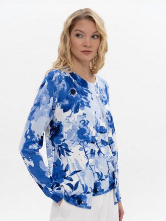 Passioni Cardigan Twinset mit Allover-Blumenprint