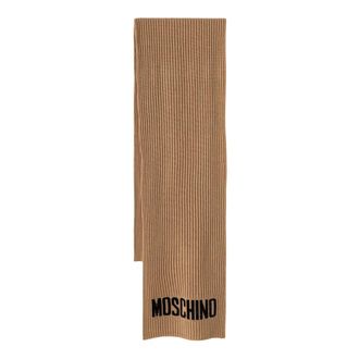 Moschino &Eacute;charpe &agrave; logo - Homme - Accessoires - Brun - Taille: ONE Size