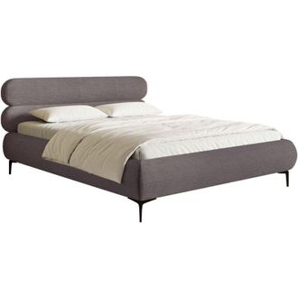 Selsey Selsey Roule Cord - Polsterbett 180x200 mit Cordstoff und goldfarbenen F&uuml;&szlig;en, Braun