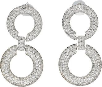 Self Portrait Ohrringe - Self-Portrait Silver Crystal Chain Link Earrings - Gr. unisize - in Mehrfarbig - f&uuml;r Damen