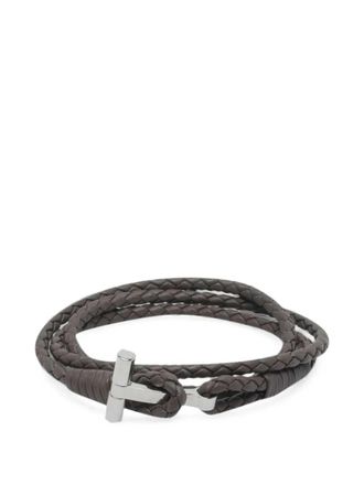 Tom Ford Bracelet en cuir tress&eacute; Tom Ford