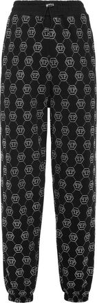 Philipp Plein Femme, Pantalons, Noir, Taille: 44 FR Pantalons de surv&ecirc;tement