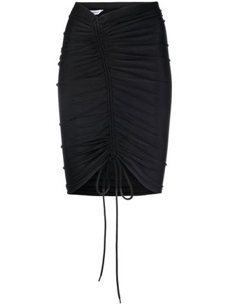 Balenciaga Geraffter Minirock - Schwarz