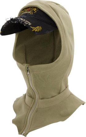 Martine Rose Homme, Accessoires, Vert, Taille: ONE Size Cut Peak Hood