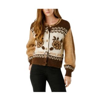Pepe Jeans London Vintage Blumen Cardigan - - Knitwear - Damen - Mehrfarbig - XS