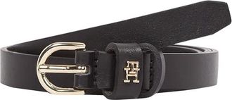 Tommy Hilfiger Ceinture Femme Essential Effortless 1,5 cm Étroite, Noir (Black), 100 cm